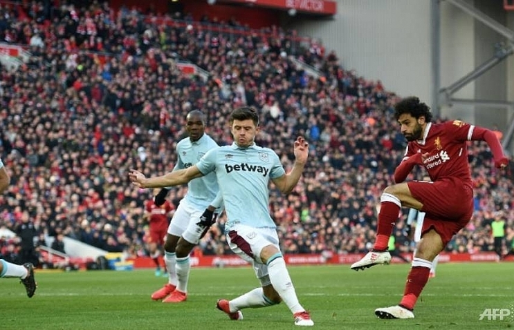 Salah takes Liverpool to second, West Brom cut adrift
