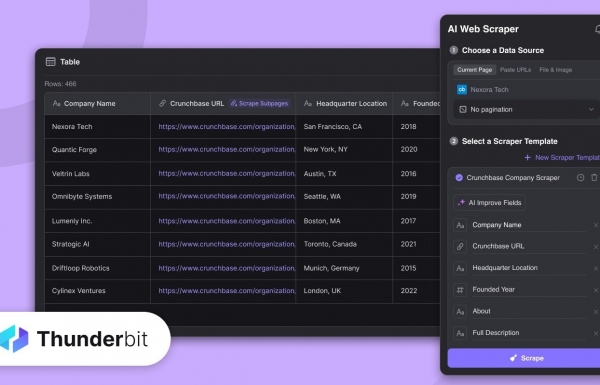 Thunderbit Debuts AI-Powered Data Agent for Business Web Scraping