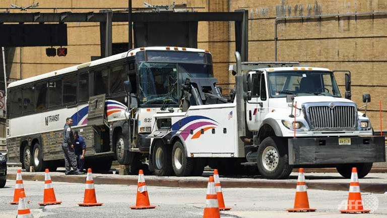 New York bus collision sends 31 people to hospital
