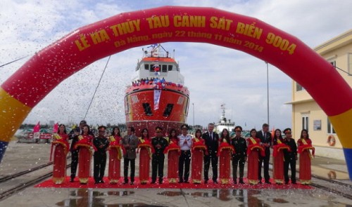 Vietnam launches advanced coast guard vessel, starts building another